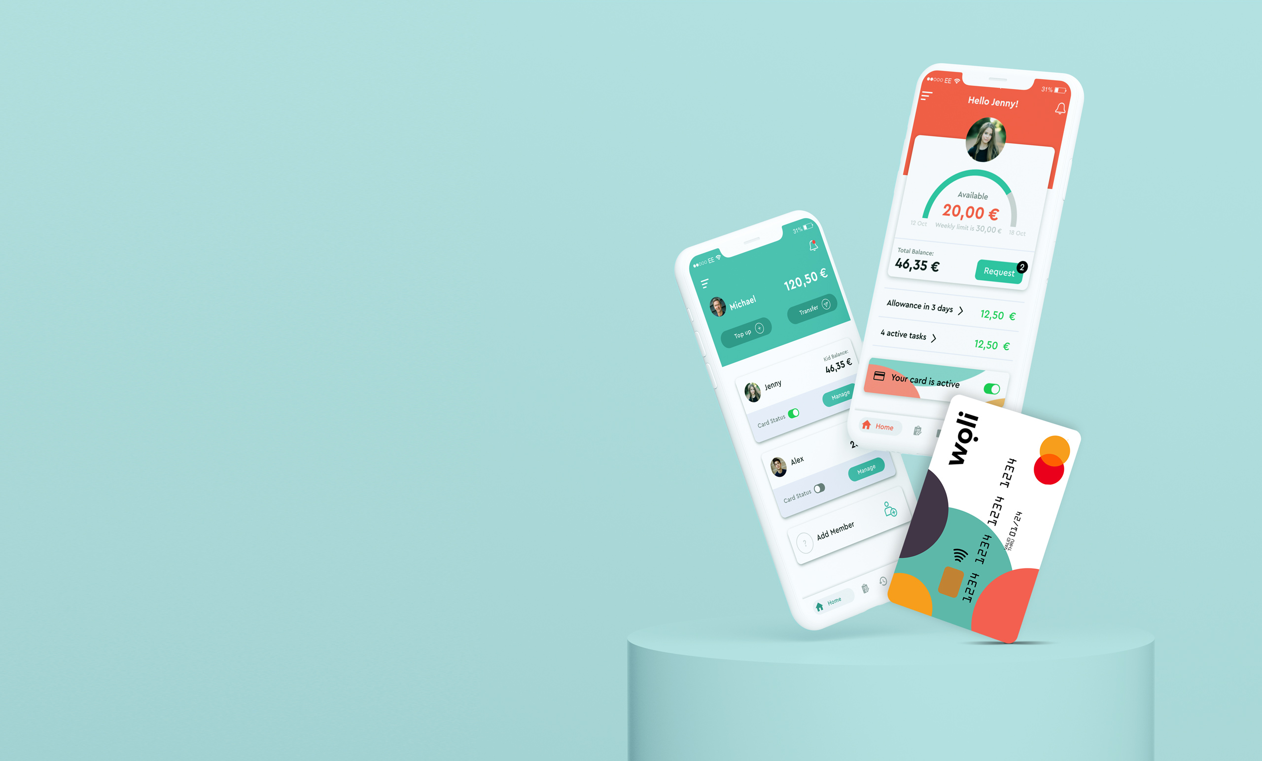 woli - The smart money app for modern families - Pocket money & Chores